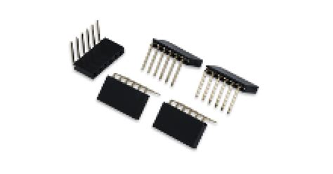 Pmod Female Right Angle 6 Pin Header 5 Pack Dsp And Fpga