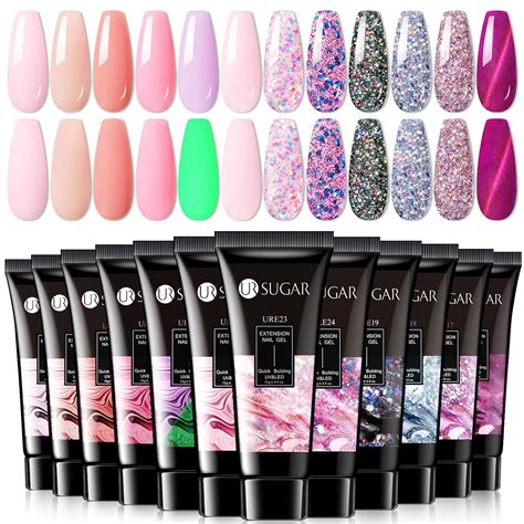 UR SUGAR Polygel Nägel Set Farben Polygel Set Farben Nagelverlängerung Builder Gel Kit