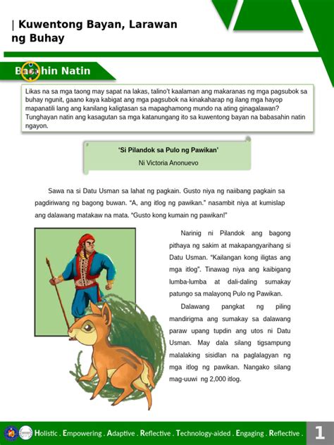 Si Pilandok Sa Pulo Ng Pawikan Pdf