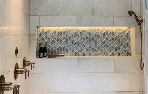 How To Build A Shower Niche With Led Lights Step By Step Guide