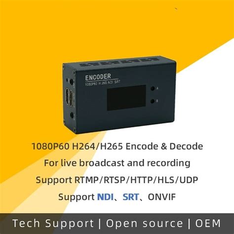 Enc1 Hdmi Encoder ถอดรหัส 1080p Ndi Srt Rtmp Rtsp สตรีมสด Ipcam Shopee Thailand