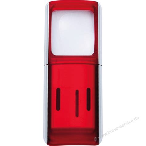Wedo Rechtecklupe 2717502 Mit Led Beleuchtung Rot Brevo Servicede