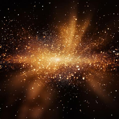 Premium Ai Image Golden Sparkle Effect