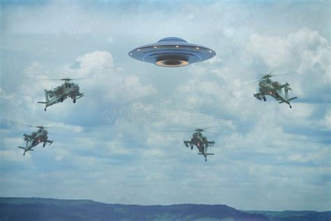 Guerra Mundial Del Objeto Que Vuela No Identificado Foto De Archivo
