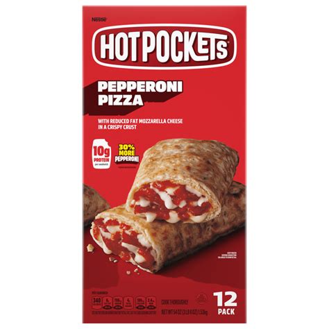 Save On Hot Pockets Pepperoni Pizza Crispy Crust Sandwiches 12 Ct