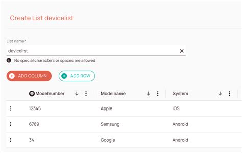 Lists Settings Fieldcode Manual