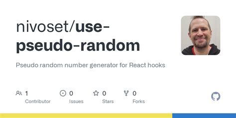 GitHub Nivoset Use Pseudo Random Pseudo Random Number Generator For React Hooks