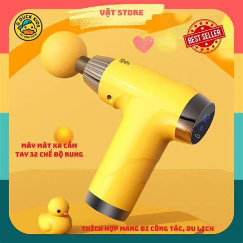 Tặng Kèm 4 đầu Massage Máy Đấm Lưng Cầm Tay Mát Xa Trị Liệu Cổ Vai