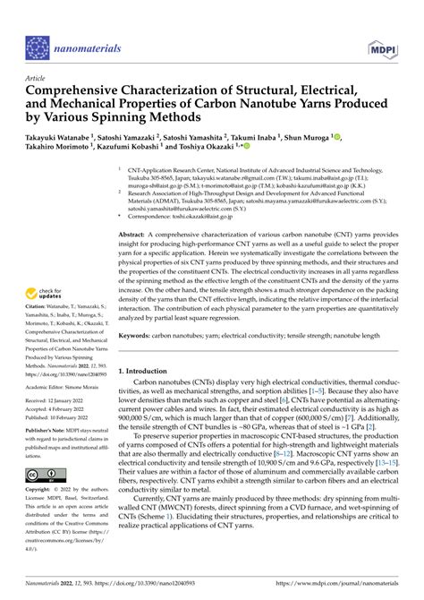 PDF Comprehensive Characterization Of Structural Electrical And Mechanical Properties Of