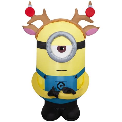 Universal Despicable Me 35 Ft Lighted Universal Pictures Minion Stuart Christmas Inflatable At