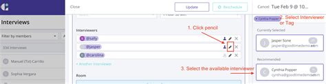 Updating A Scheduled Interview Goodtime Support