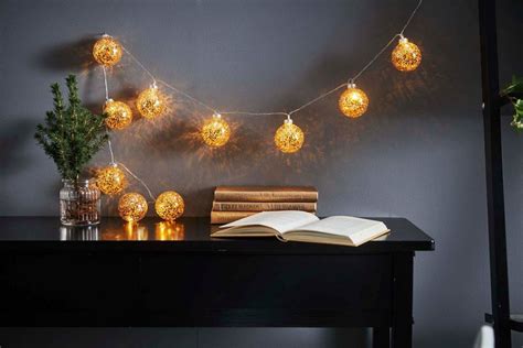 Eglo Led Lichterkette Glitter Weihnachtsdeko 10 Flammig Mit 10