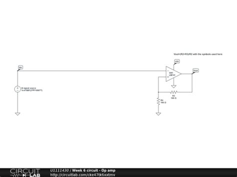 Week 6 Circuit Op Amp Circuitlab