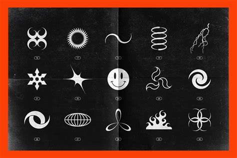 Chrome And Vector Abstract Shapes Bundle 200 Geometric Design Elements