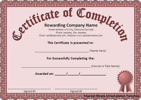 Generic Certificate Template Cc Alcala Norte