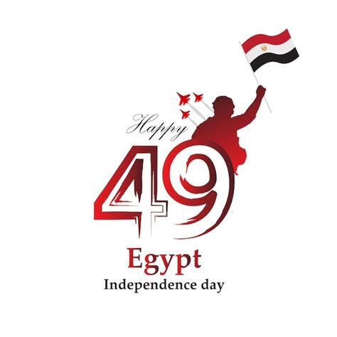 Premium Vector Egypt Independence Day