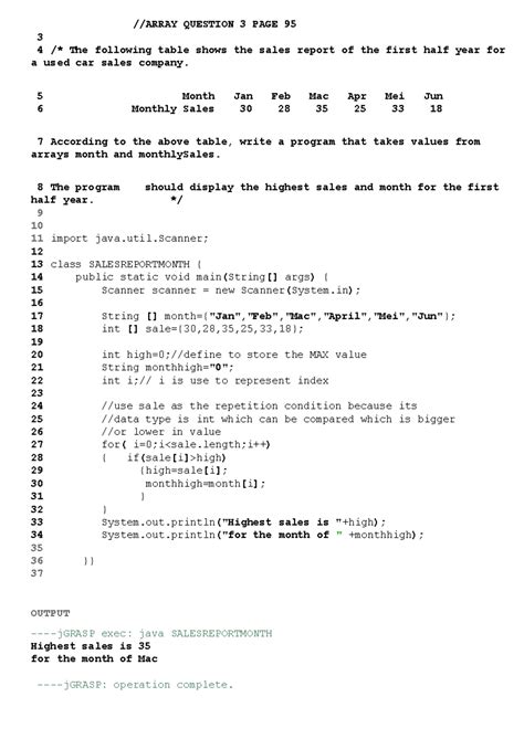 Qanda Array Array Question 3 Page 95 3 4 The Following Table Shows