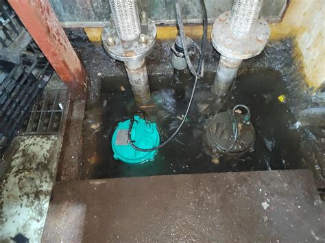 빌딩건물 배수수중펌프 교체