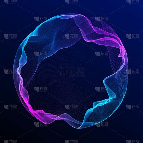 未来主义的线条球体。网络连接大数据。抽象的技术背景。3 D渲染。