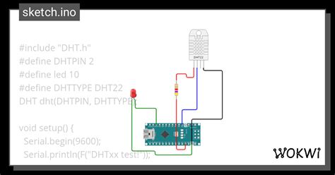วัดความชื้นและอุณหภูมิด้วย Dht Wokwi Esp32 Stm32 Arduino Simulator