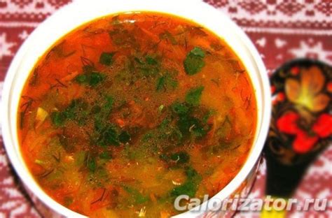 Суп из кильки в томатном соусе - калорийность, состав, описание ...