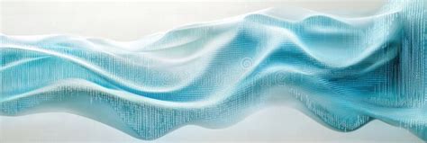 Modern Tech Inspired Background Featuring Fluid Waves Of Binary Code In