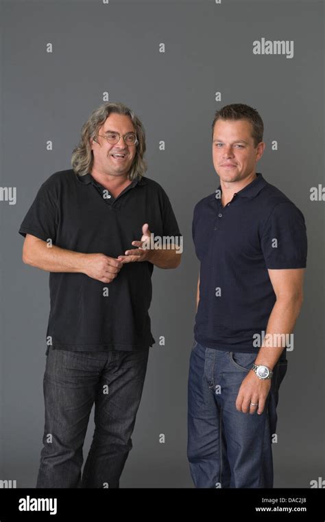 Los Angeles July 7 Actor Matt Damon And Director Paul Greengrass In