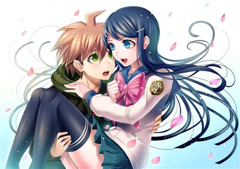 Naegi Makoto And Maizono Sayaka Danganronpa And 1 More Drawn By