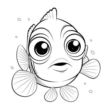 Un Adorable Robot Coloriage Contour Croquis Dessin Vecteur PNG Dessin