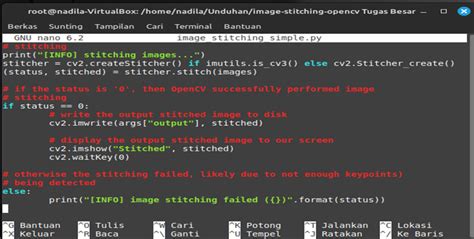 GitHub Nadylaafisarani Image Stitching