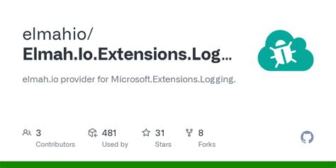 Elmah Io Extensions Logging Readme Md At Main Elmahio Elmah Io