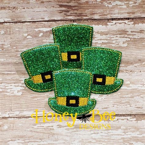 Glitter Vinyl Felties Leprechaun Hat Felties St Etsy