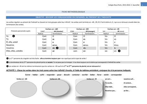 Pdf Télécharger Verbe Regulier Espagnol Gratuit Pdf