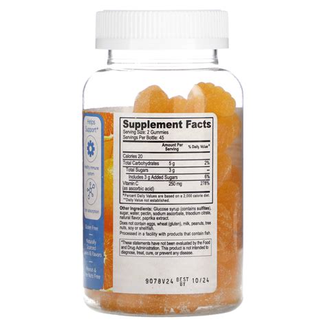 Doctors Finest 비타민c 오렌지 250mg 구미젤리 90개