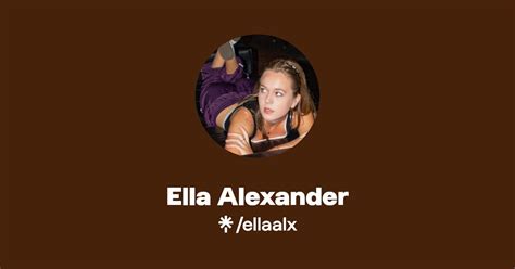 Ella Alexander Official Instagram Linktree