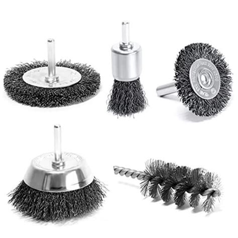 XJYDNCG 5 Brosses Métalliques pour Visseuse Perceuse à nettoyer Bois