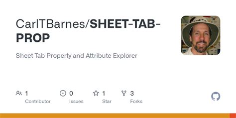 Github Carltbarnessheet Tab Prop Sheet Tab Property And Attribute Explorer