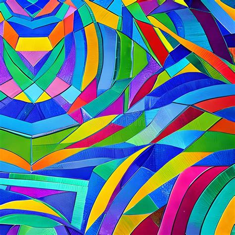 1124 Abstract Geometric Mosaic A Vibrant And Dynamic Background Featuring An Abstract Geometric