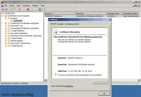 Replacing The Default Self Signed Certificate On A Rd Session Host Server Adrian Costeas Blog