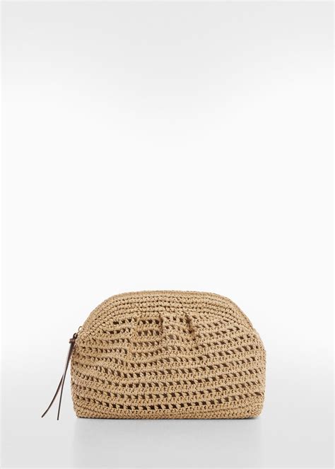 Bolso Mano Fibra Natural Mujer Mango España