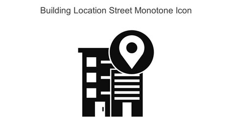 Building Location Street Monotone Icon In Powerpoint Pptx Png And Editable Eps Format Ppt Sample