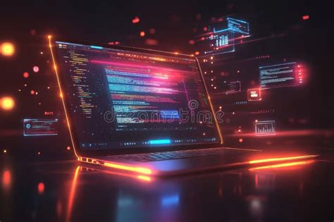 Innovative Coding Simulation Digital Workspace Visual Technology