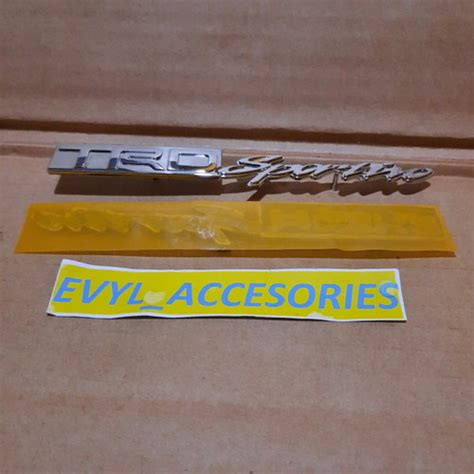 Jual EMBLEM TULISAN LOGO TRD SPORTIVO FORTUNER VRZ INNOVA REBORN Kota