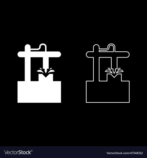 Cnc 3d Milling Machine Technology Automated Vector Image