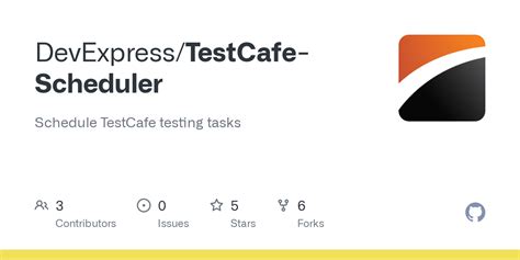 GitHub DevExpress TestCafe Scheduler Schedule TestCafe Testing Tasks