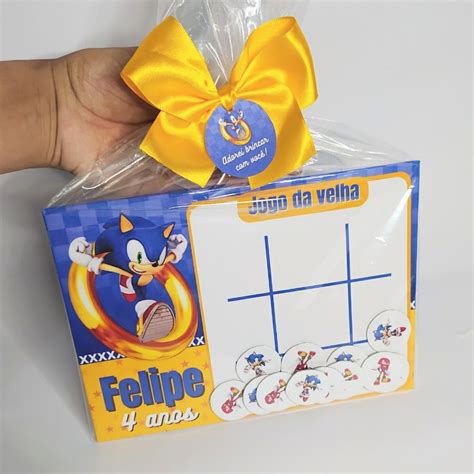 Jogo Da Velha Sonic Elo7 Produtos Especiais
