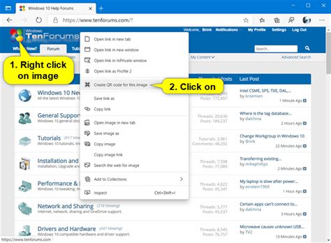 How To Create Qr Code For Image In Microsoft Edge Chromium Tutorials