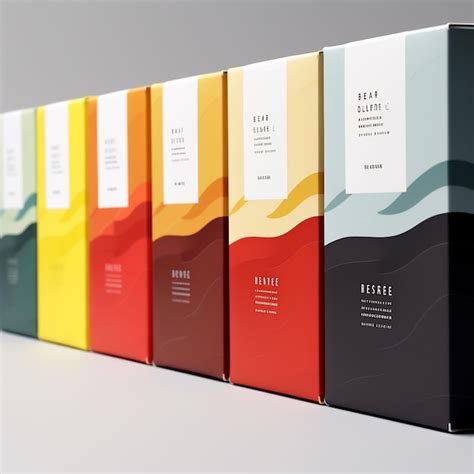 Premium Photo A Row Of Different Colored Boxes Of Different Colors