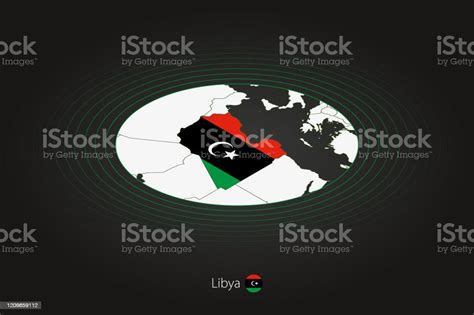 暗い色のリビアマップ近隣諸国との楕円形の地図 アフリカのベクターアート素材や画像を多数ご用意 アフリカ イラストレーション